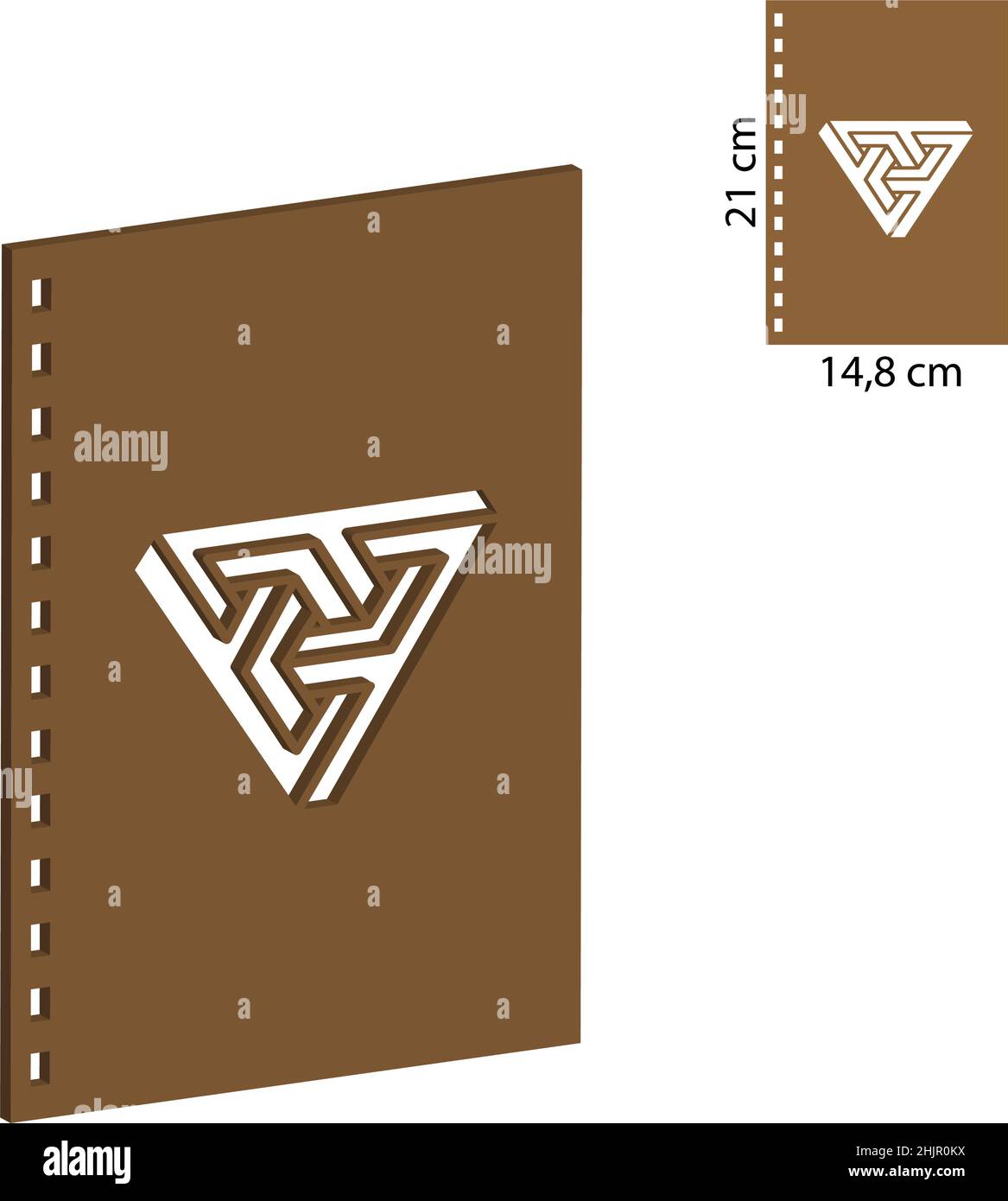 Wooden Notebook with Wood Art laser cut. A5 Spiral Notebook with Wooden ...