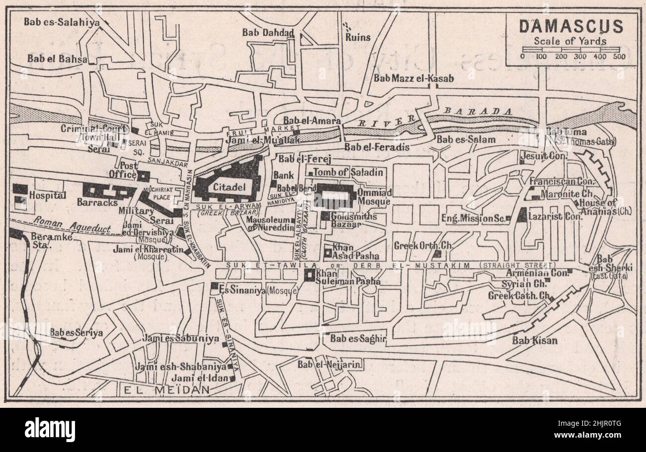 Damascus Location On Map