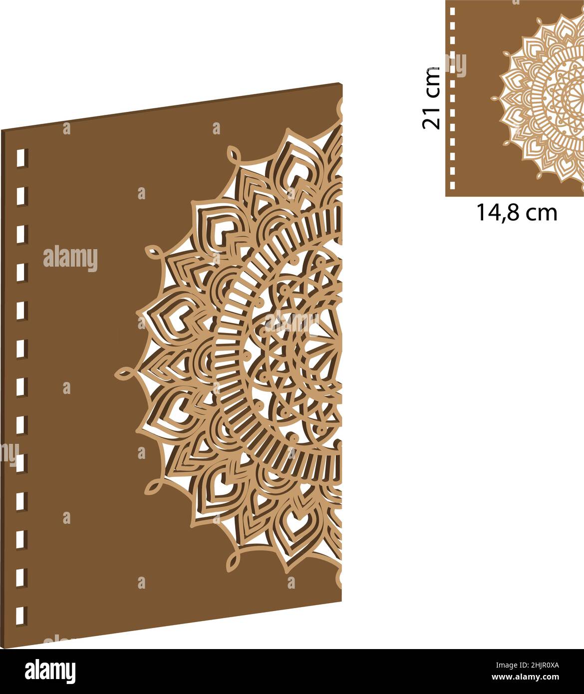 Wooden Notebook with Wood Art laser cut. A5 Spiral Notebook with Wooden ...