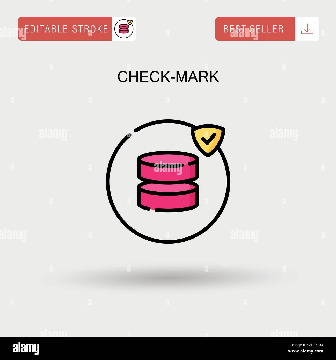 Check-mark Simple vector icon Stock Vector Image & Art - Alamy