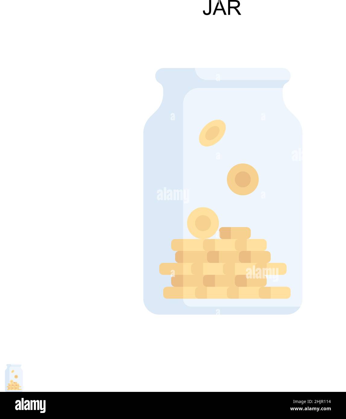 Jar Simple vector icon. Illustration symbol design template for web ...