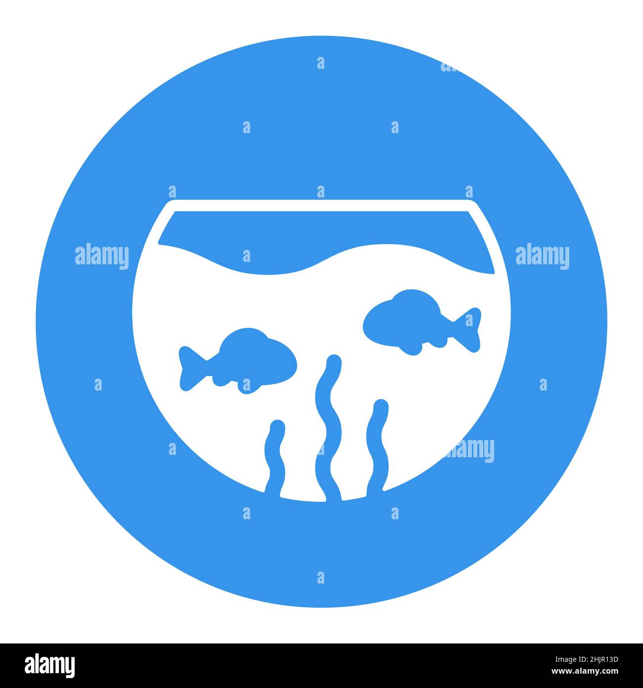 Fish aquarium vector glyph icon. Pet animal sign. Graph symbol for pet ...