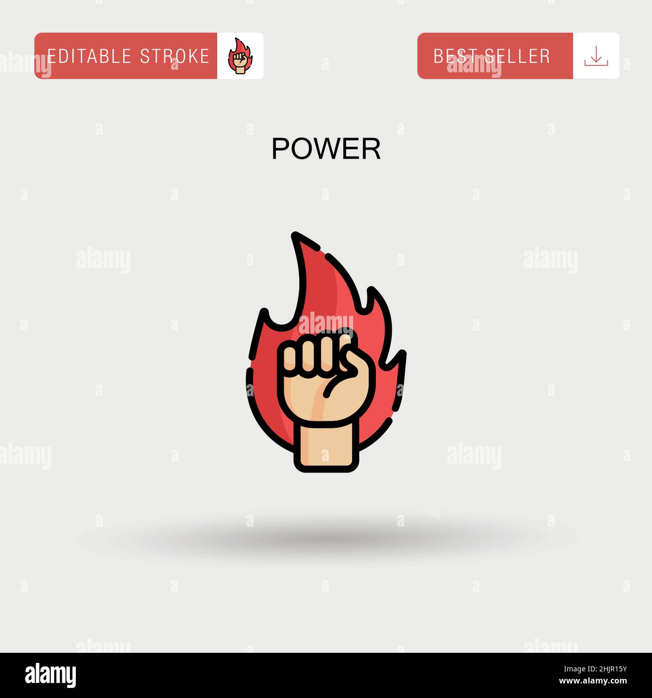 Power Simple vector icon Stock Vector Image & Art - Alamy