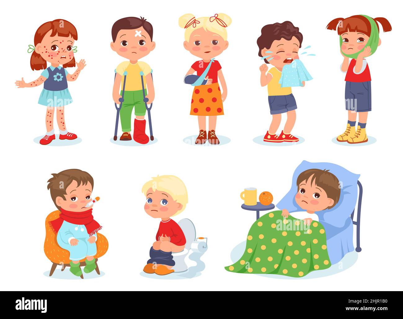 Ailments injuries Stock Vector Images - Alamy