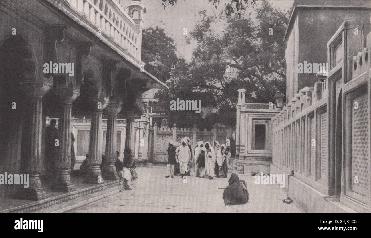 In a courtyard of beautiful shrines, of the architectural glory of an ...