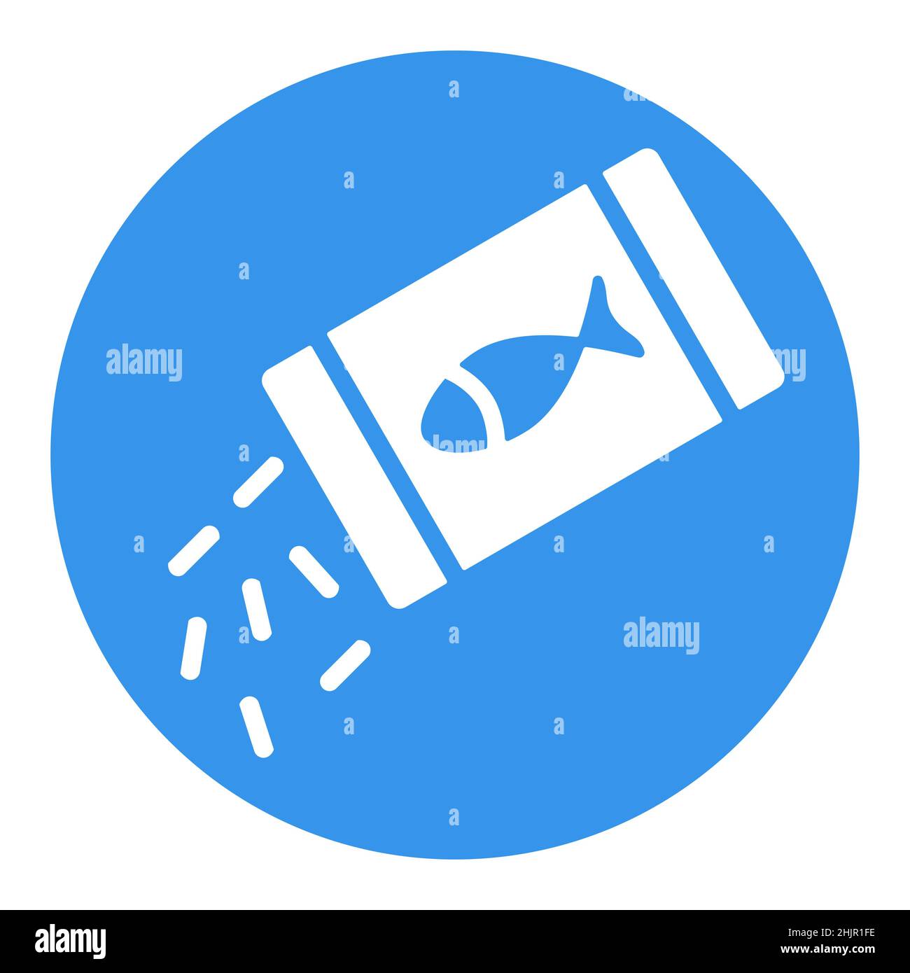 Pet fish feed vector glyph icon. Pet animal sign. Graph symbol for pet ...