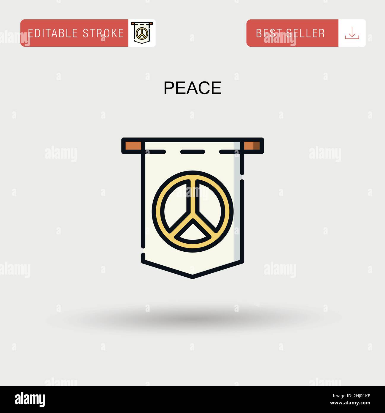 Peace Simple vector icon Stock Vector Image & Art - Alamy