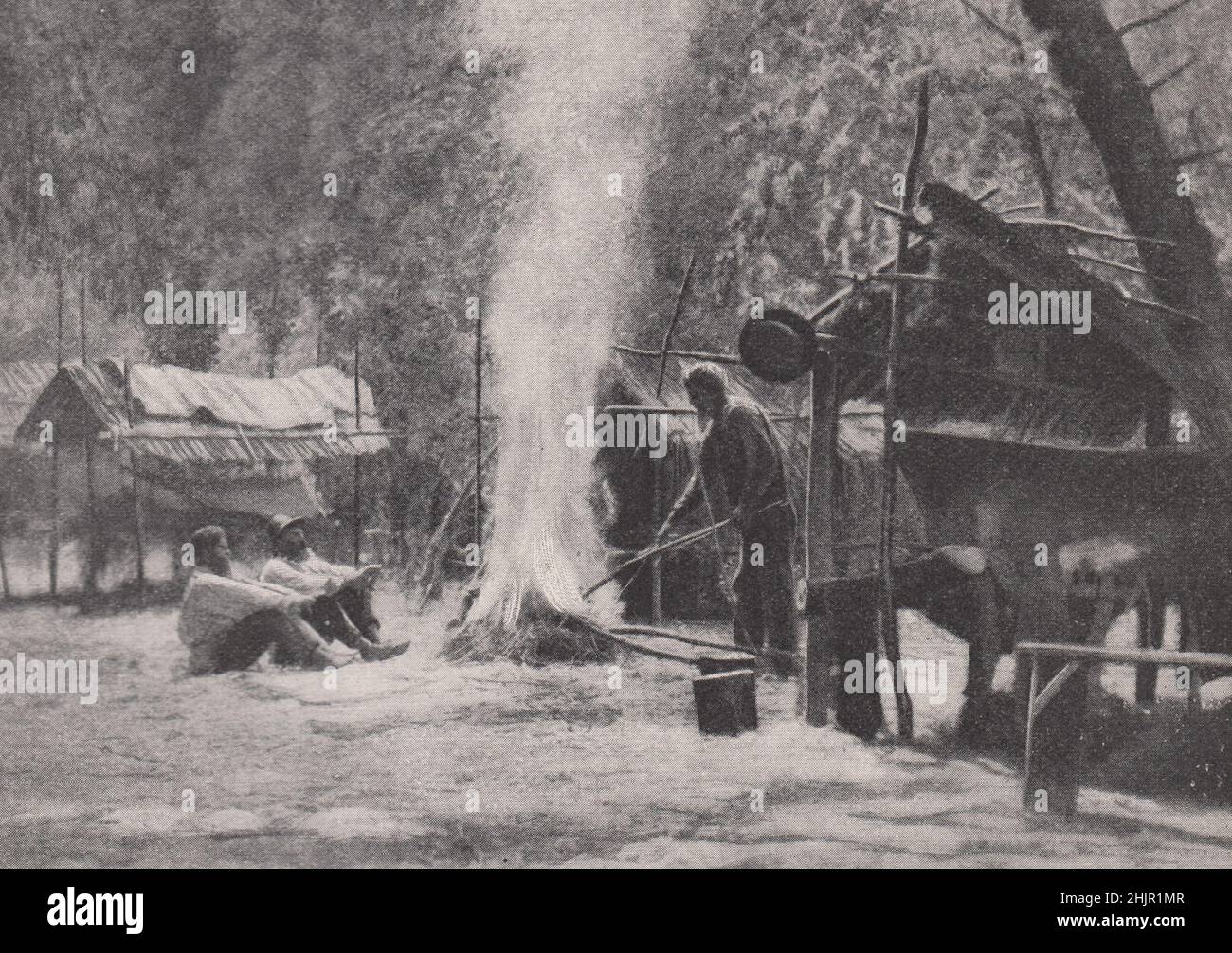 Domestic life in a Russian fishing colony in the Balta. Romania ...