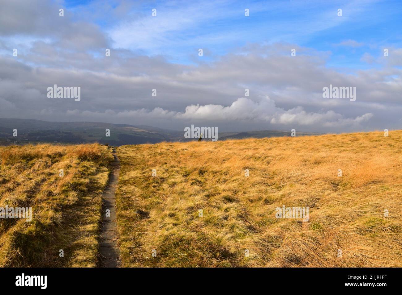 Causey Path and Withens Gate, Pennine Way, Calderdale, West Yorkshire ...