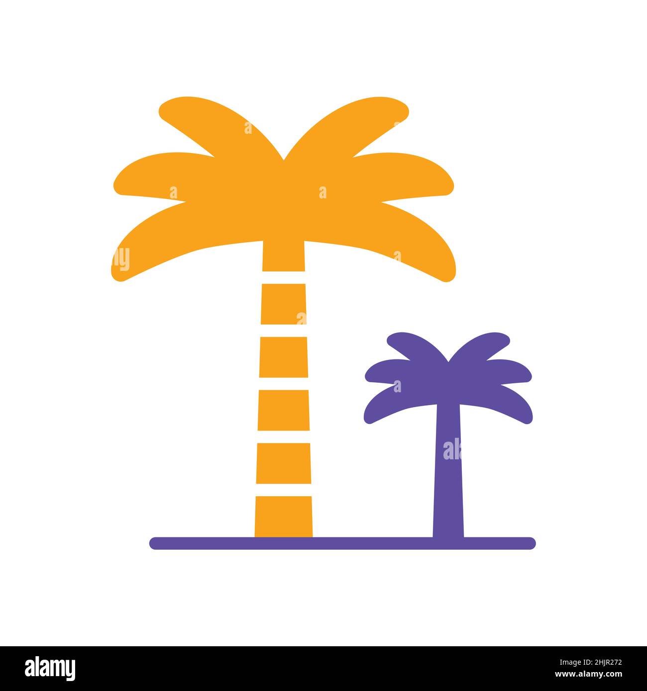 Palm tree vector glyph icon. Nature sign. Graph symbol for travel and ...