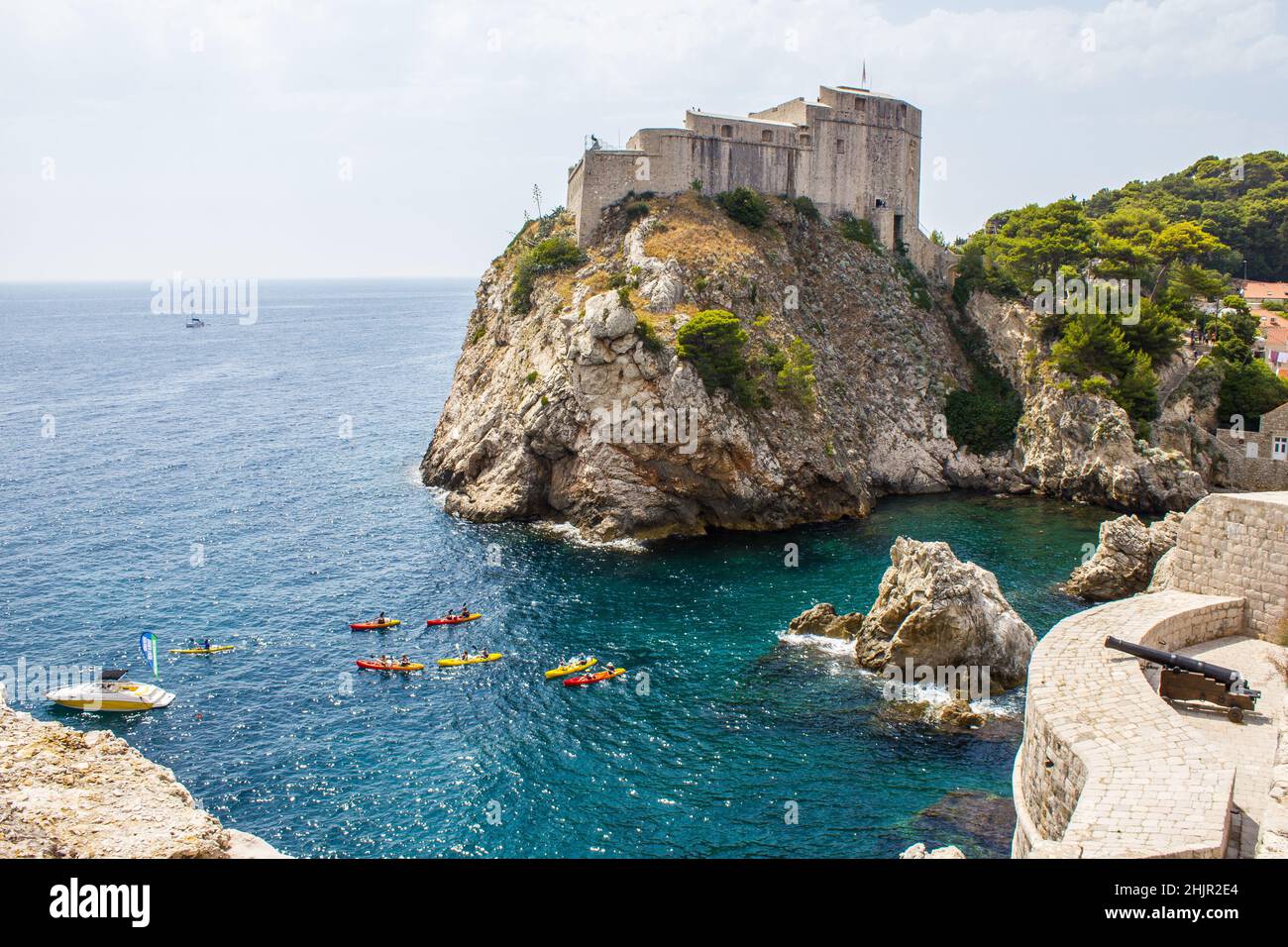 View of Fort Lovrijenac in Dubrovnik Stock Photo - Alamy