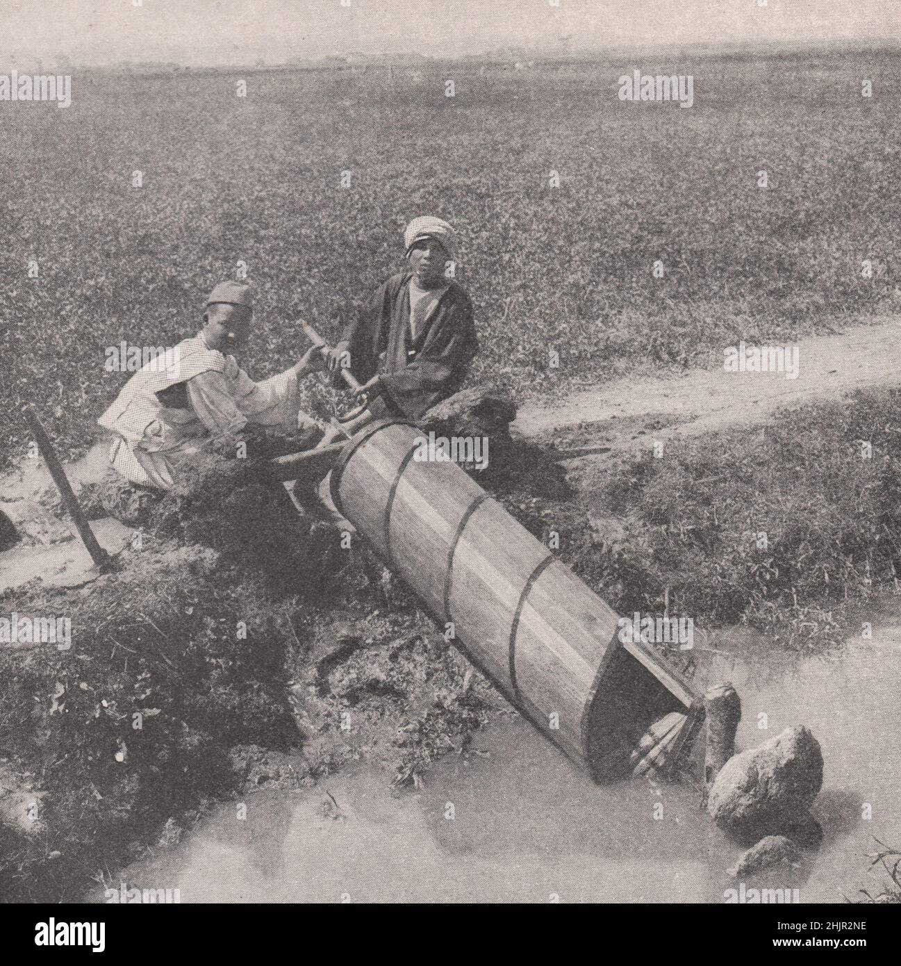 Invention of Syracusan Archimedes still in use. Egypt (1923 Stock Photo ...