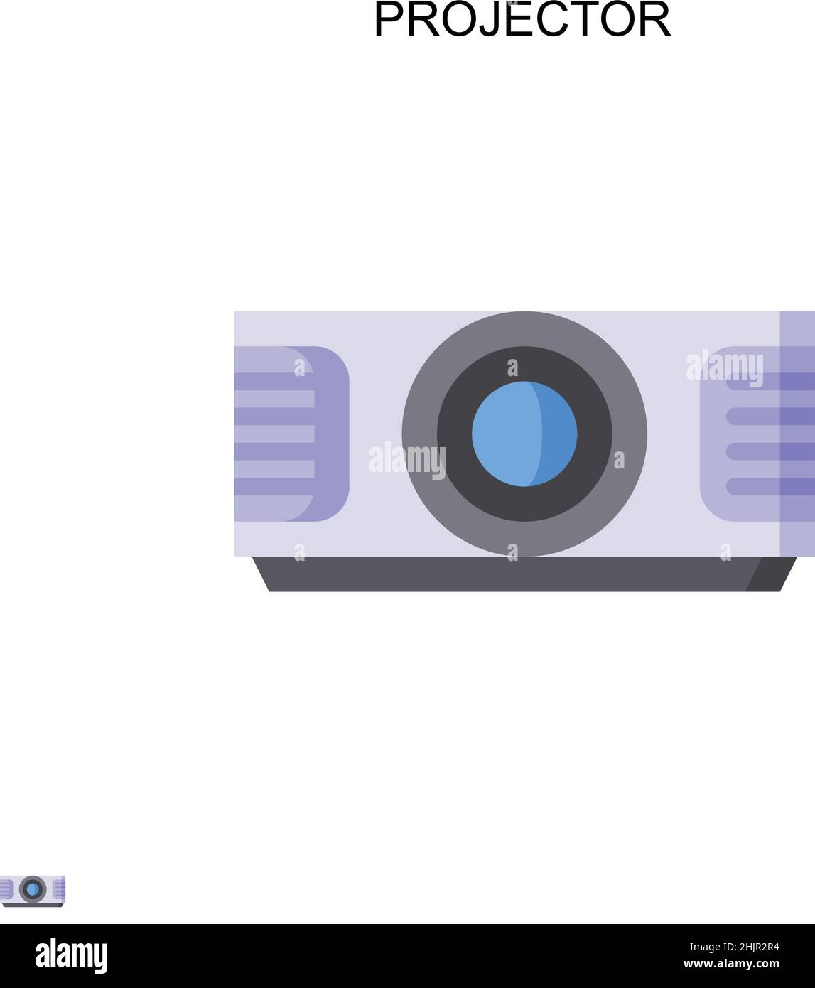 Projector Simple vector icon. Illustration symbol design template for ...