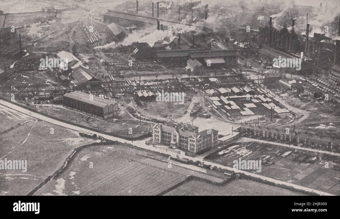Middlesbrough dimly seen through the Dense clouds of smoke belched ...