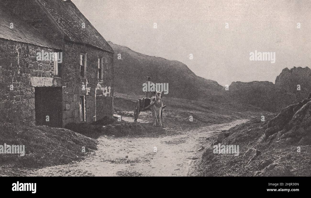 Old stone cottage in a bleak corner of Jersey, largest of the channel ...