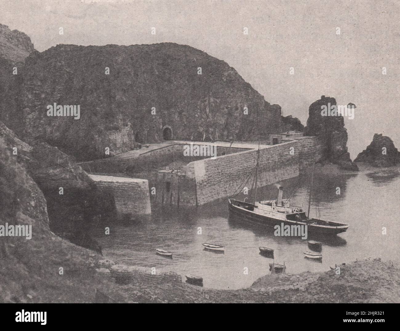 Miniature Harbour of a Miniature channel Island. Channel Islands ...