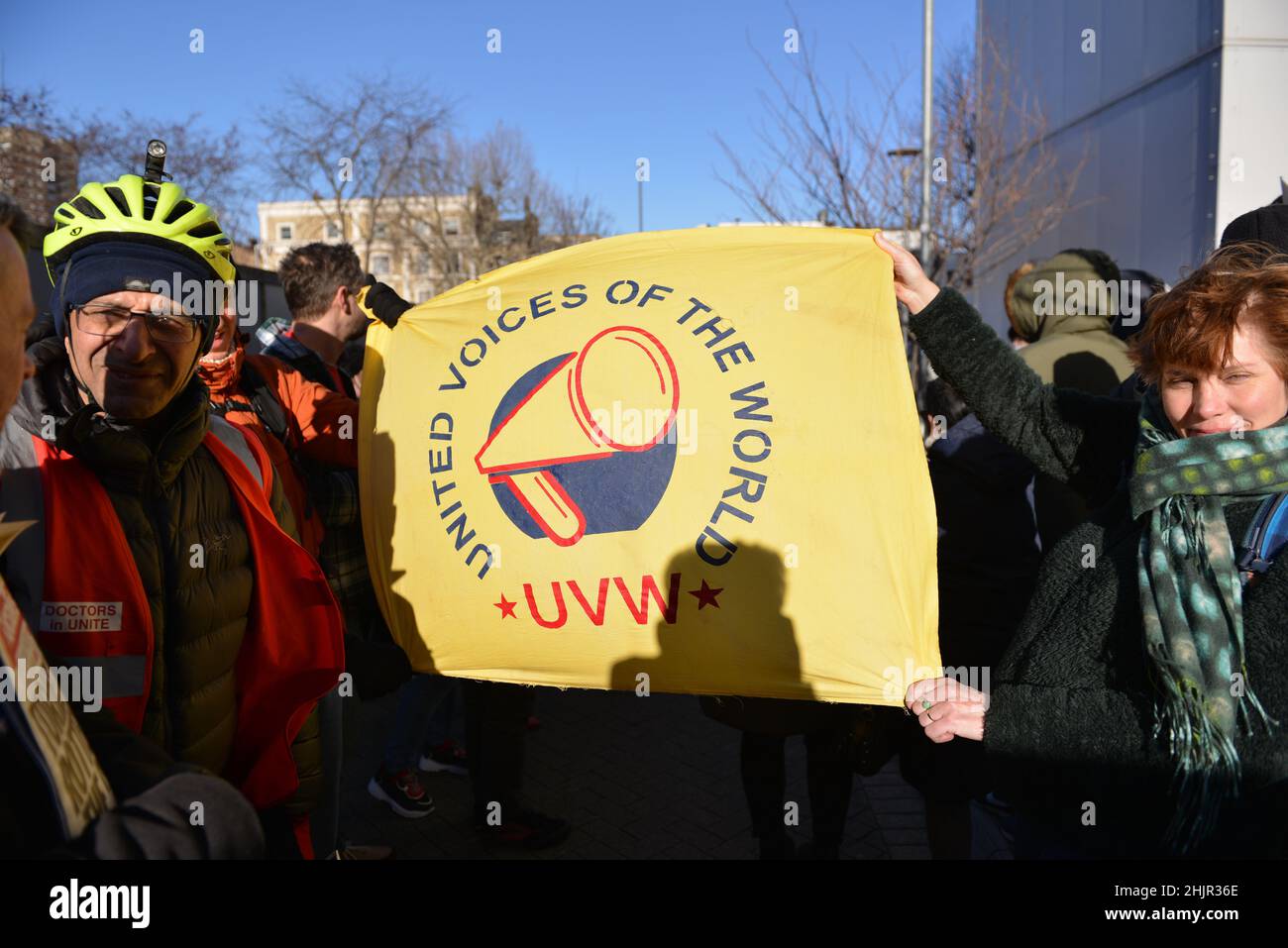 Trade union banner hi-res stock photography and images - Alamy