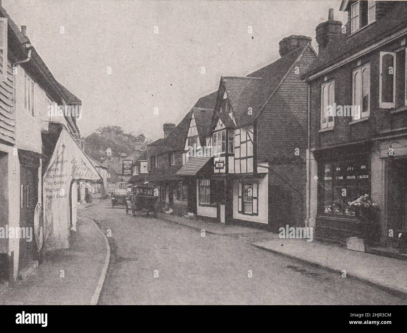 Midhurst, Sussex with its Quaint, Half-Timbered houses. England (1923 ...