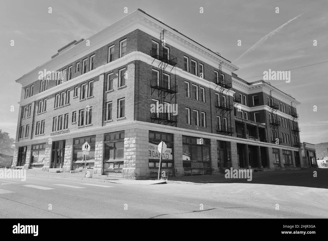 abandoned hunted goldfield hotel Nevada Stock Photo - Alamy