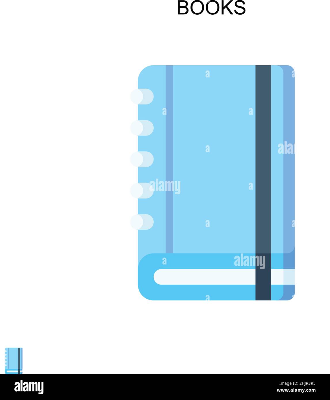 Books Simple vector icon. Illustration symbol design template for web ...