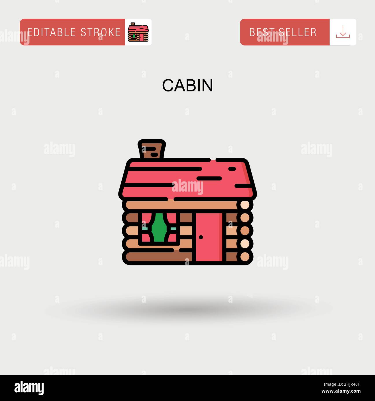 Cabin winter lake Stock Vector Images - Alamy