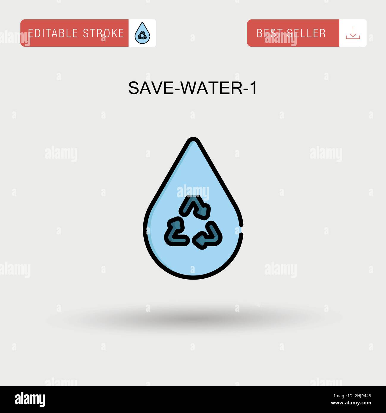 Save water sign Stock Vector Images - Alamy