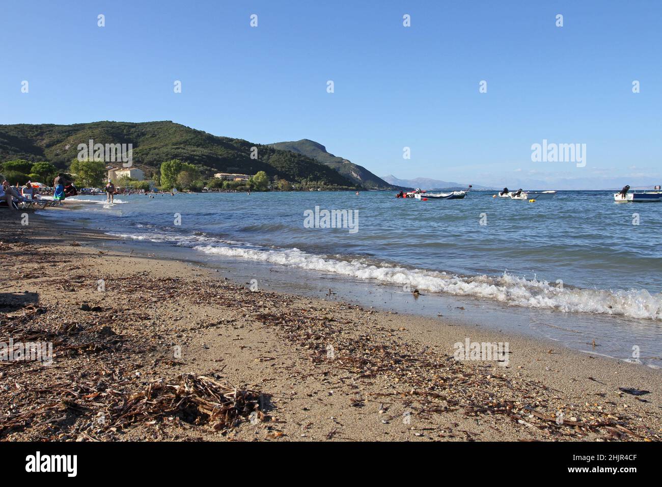 Moraitika beach, Corfu, Greece Stock Photo - Alamy