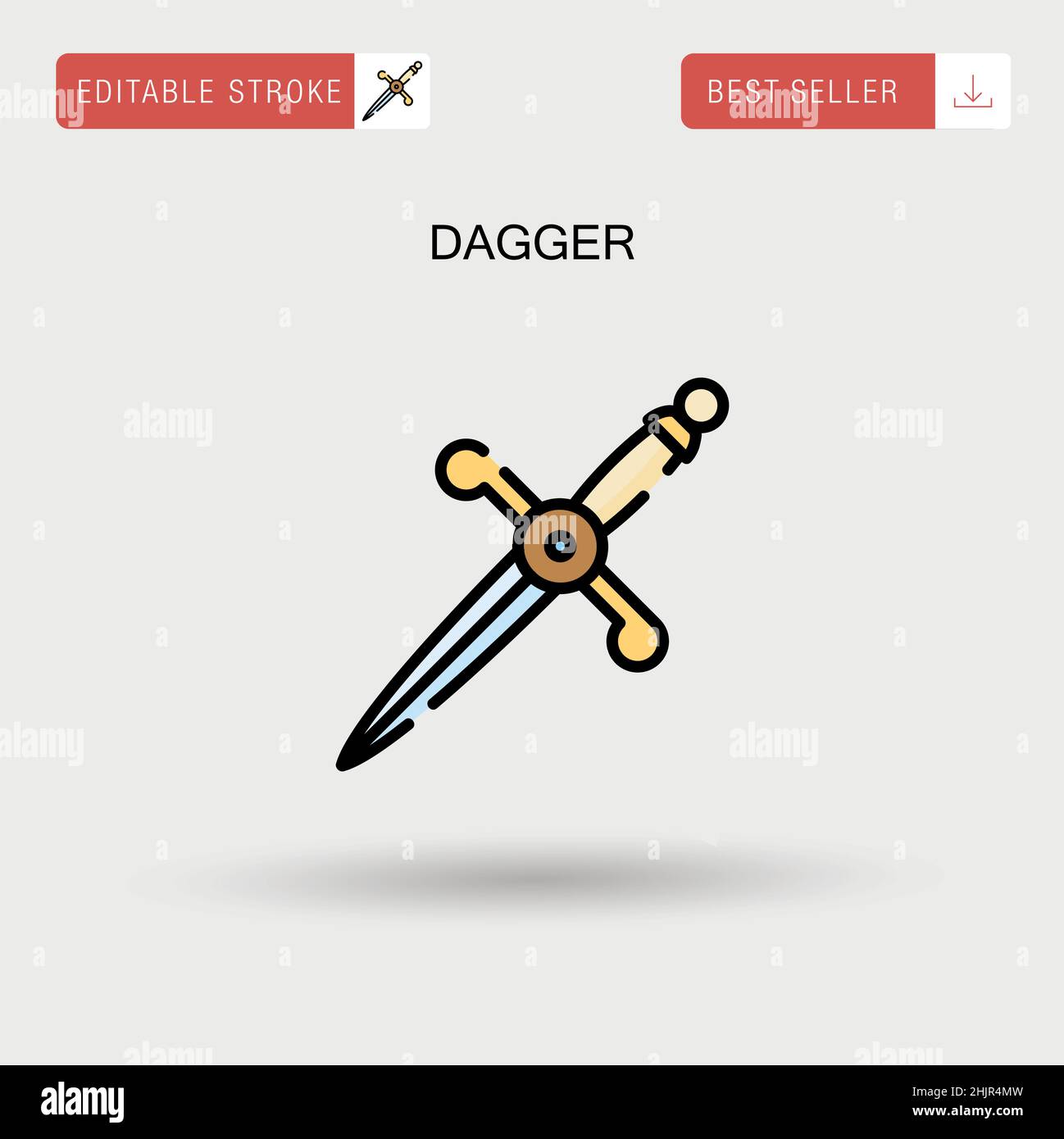 Dagger Simple vector icon Stock Vector Image & Art - Alamy