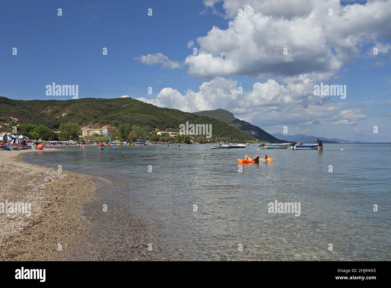 Moraitika beach, Corfu, Greece Stock Photo - Alamy