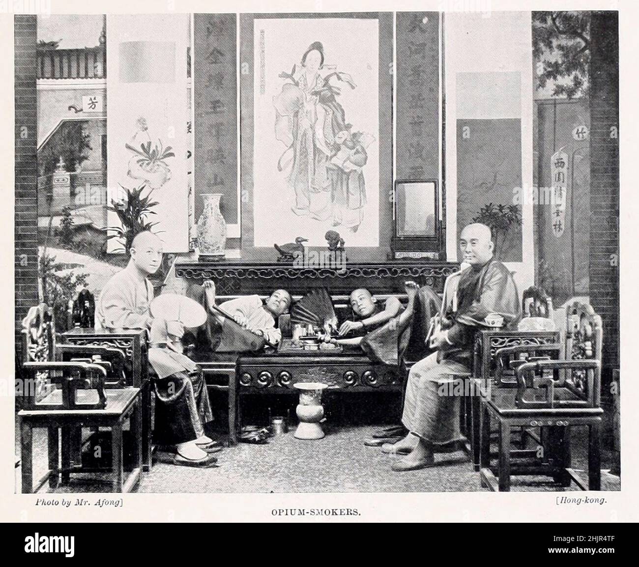 Opium Smoker from the book ' The living races of mankind ' Vol 1 by ...