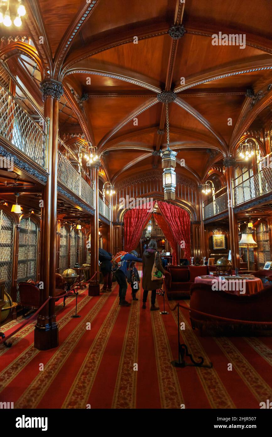 The Library, one of the most important Gothic rooms of circa 1800 in ...