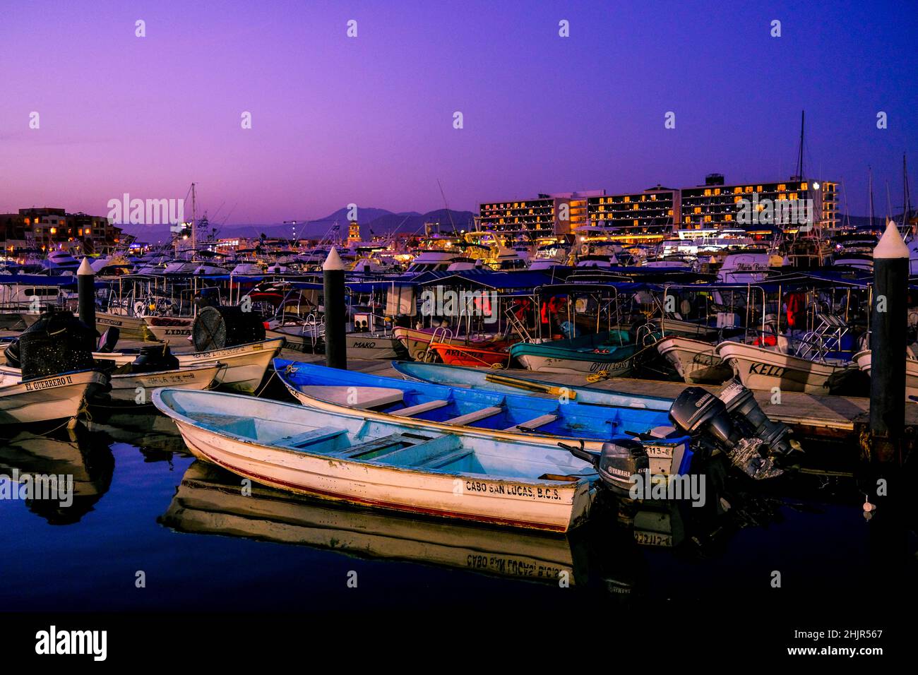 Boats in harbor of Cabo San Lucas, Mexico Stock Photo - Alamy