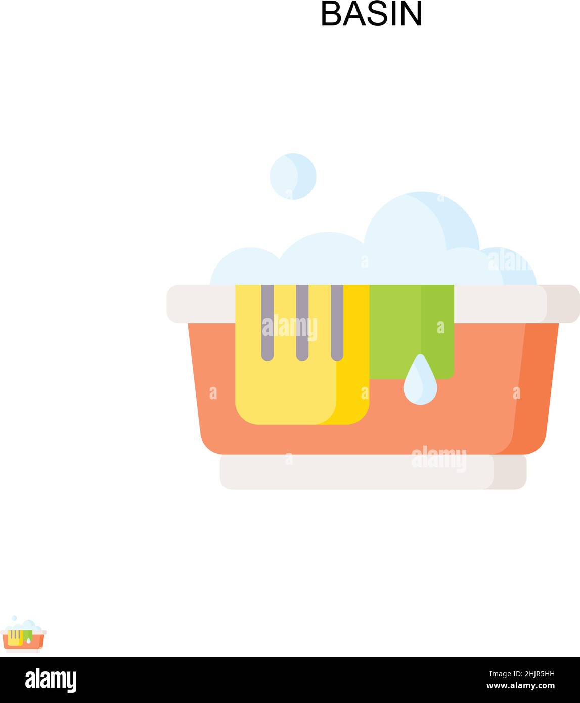 Basin Simple vector icon. Illustration symbol design template for web ...