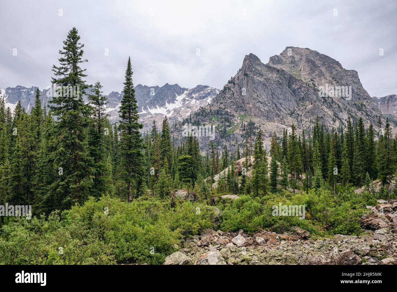 Mountain landscape in the Indian Peaks Wilderness, Colorado Stock Photo ...