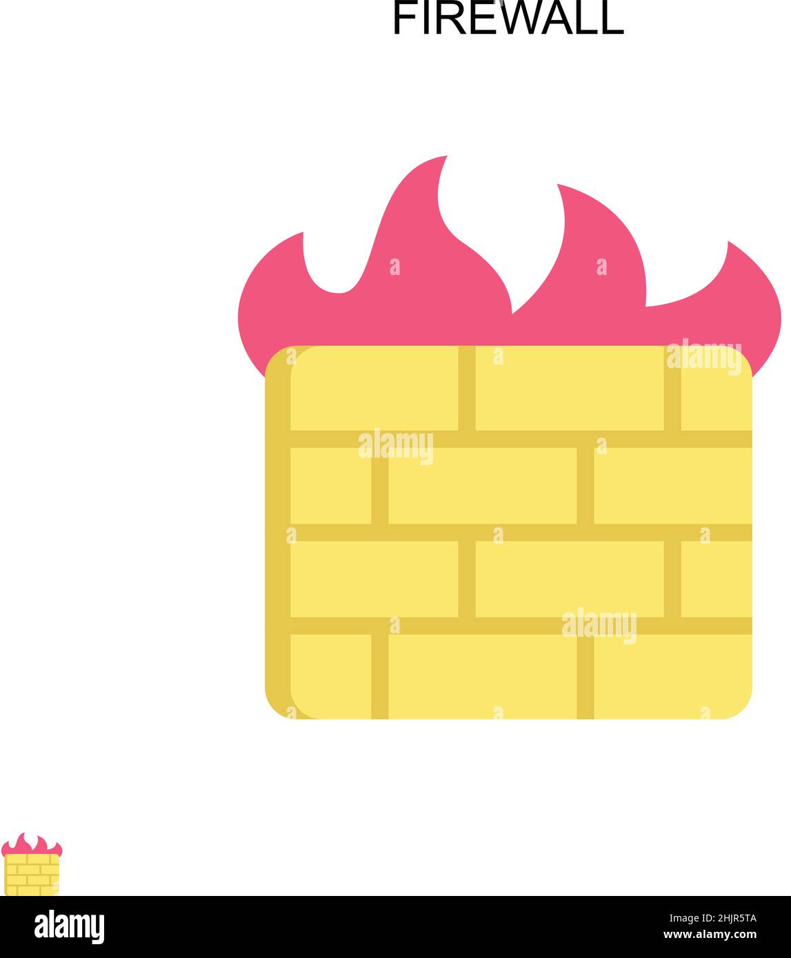 Firewall icon Stock Vector Images - Alamy