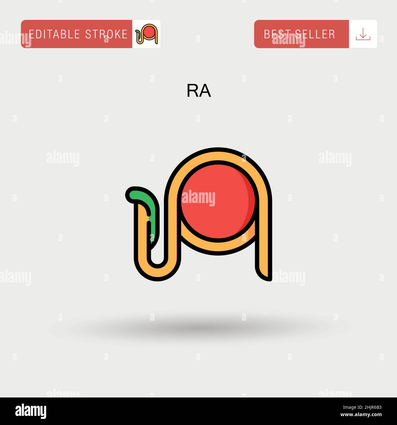 Ra Simple vector icon Stock Vector Image & Art - Alamy