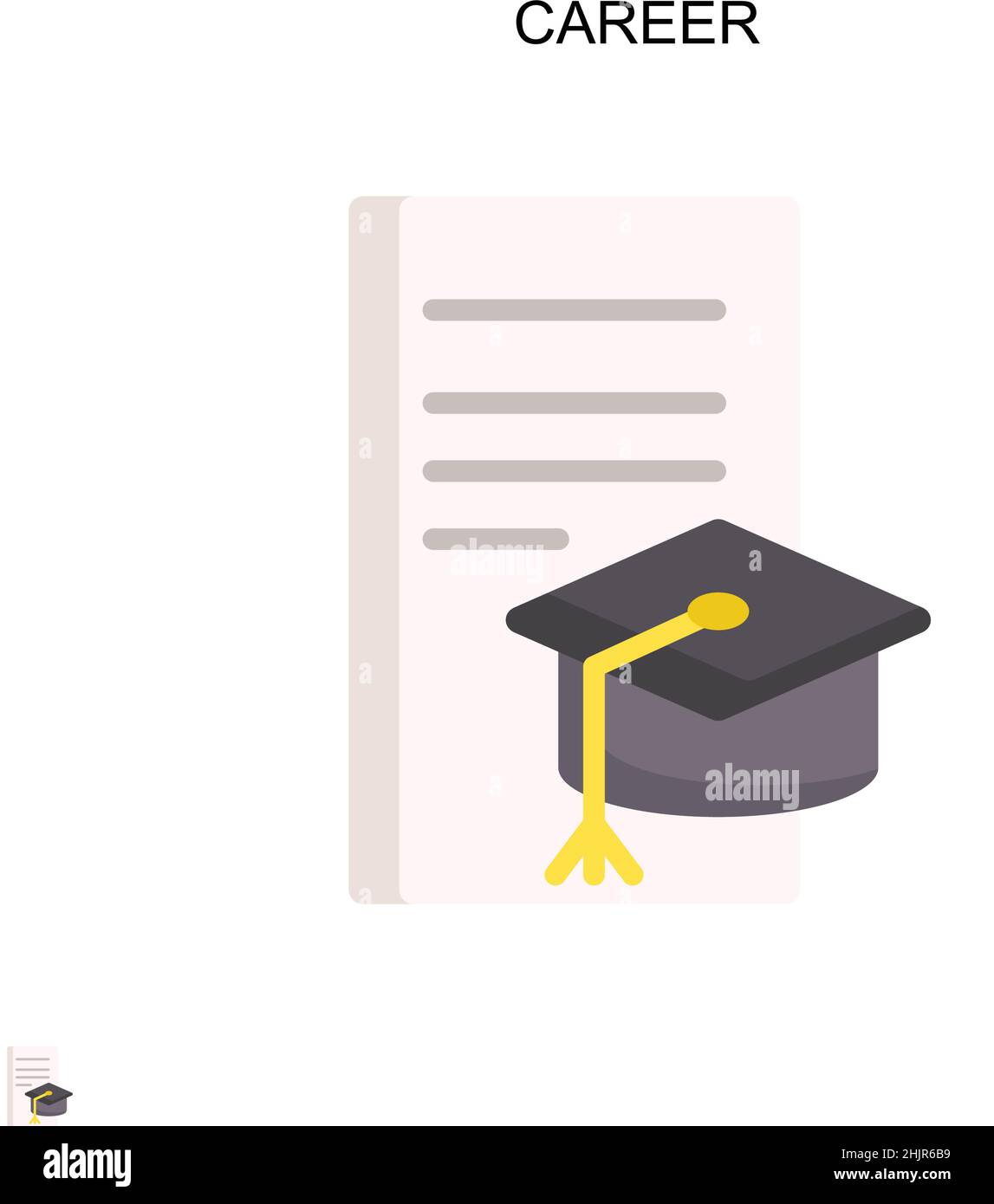 Career Simple vector icon. Illustration symbol design template for web ...