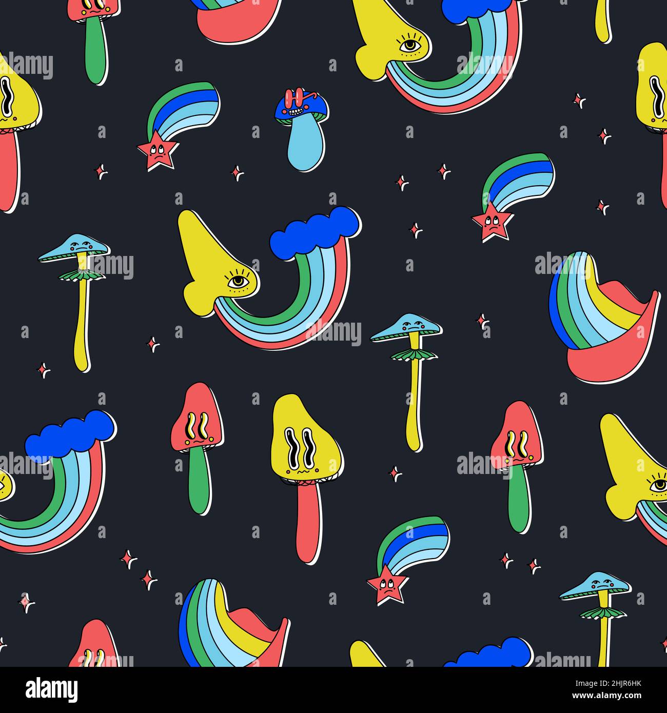 Trippy psychedelic pattern surreal Stock Vector Images - Alamy