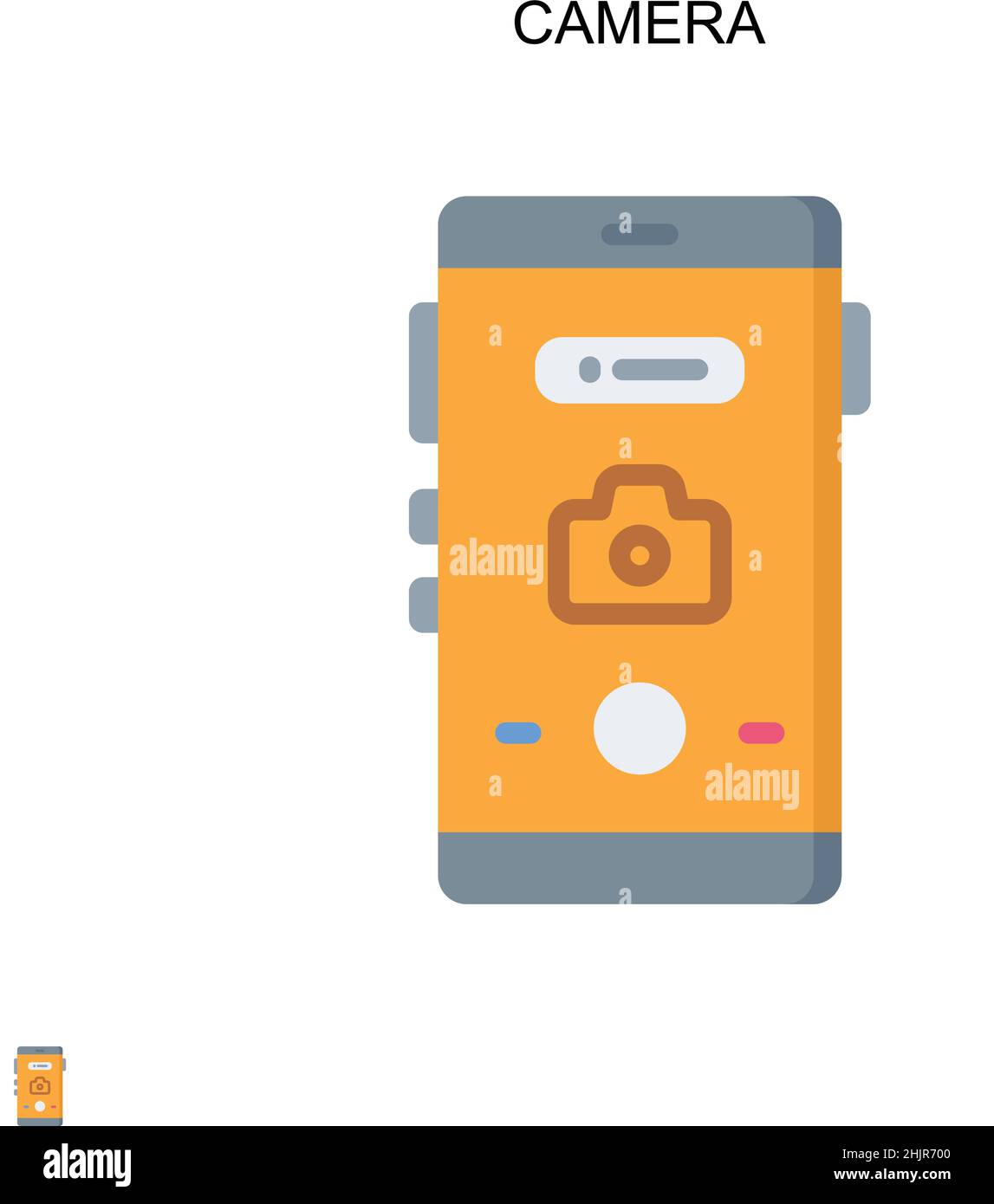Camera Simple vector icon. Illustration symbol design template for web ...