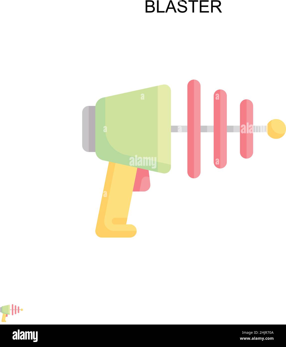 Blaster Simple vector icon. Illustration symbol design template for web ...