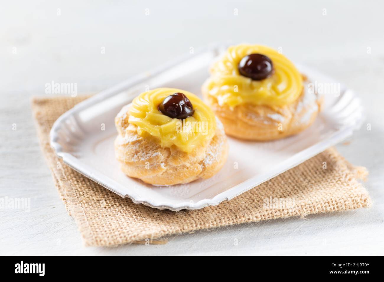 Zeppole saint joseph italian pastry hi-res stock photography and images ...