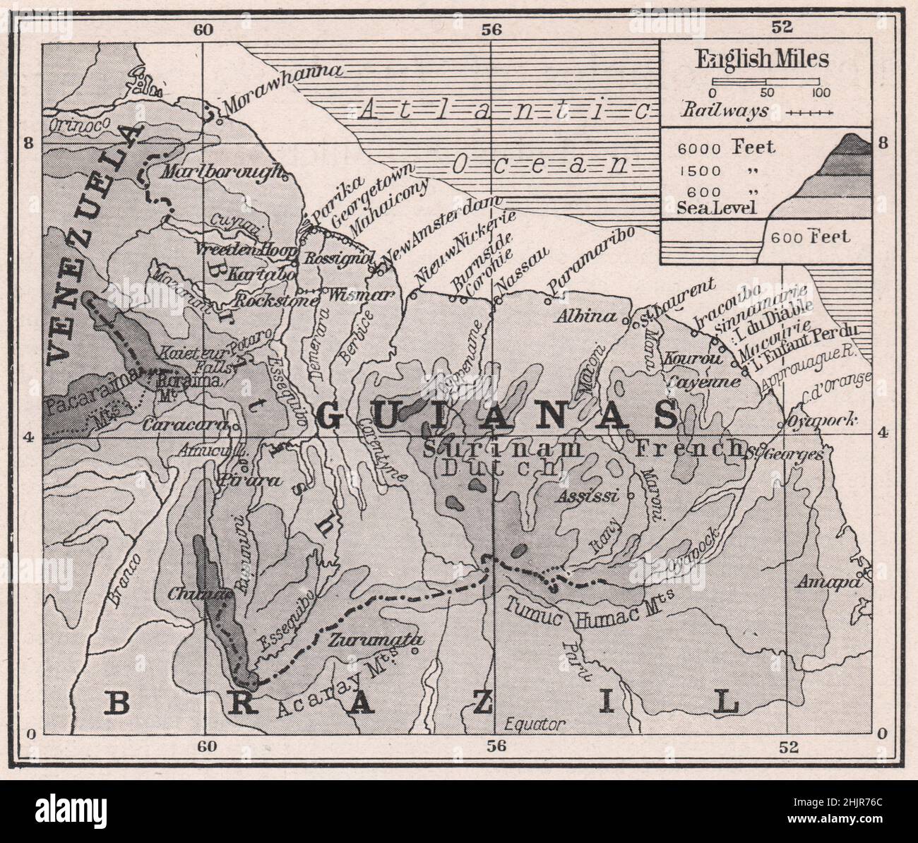 Coastwise towns and Mysterious hinterland of the Guianas. Guyana (1923 ...