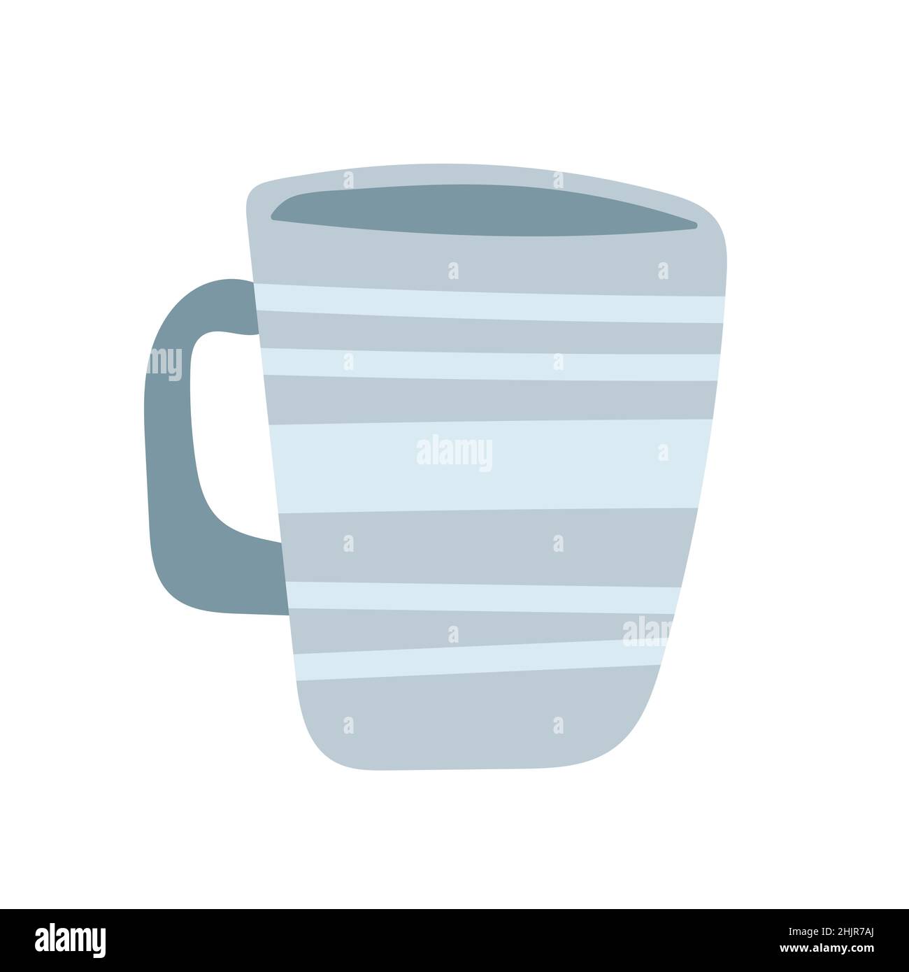 Cup. Simple cartoon drawing of a vector cup on white Stock Vector Image ...
