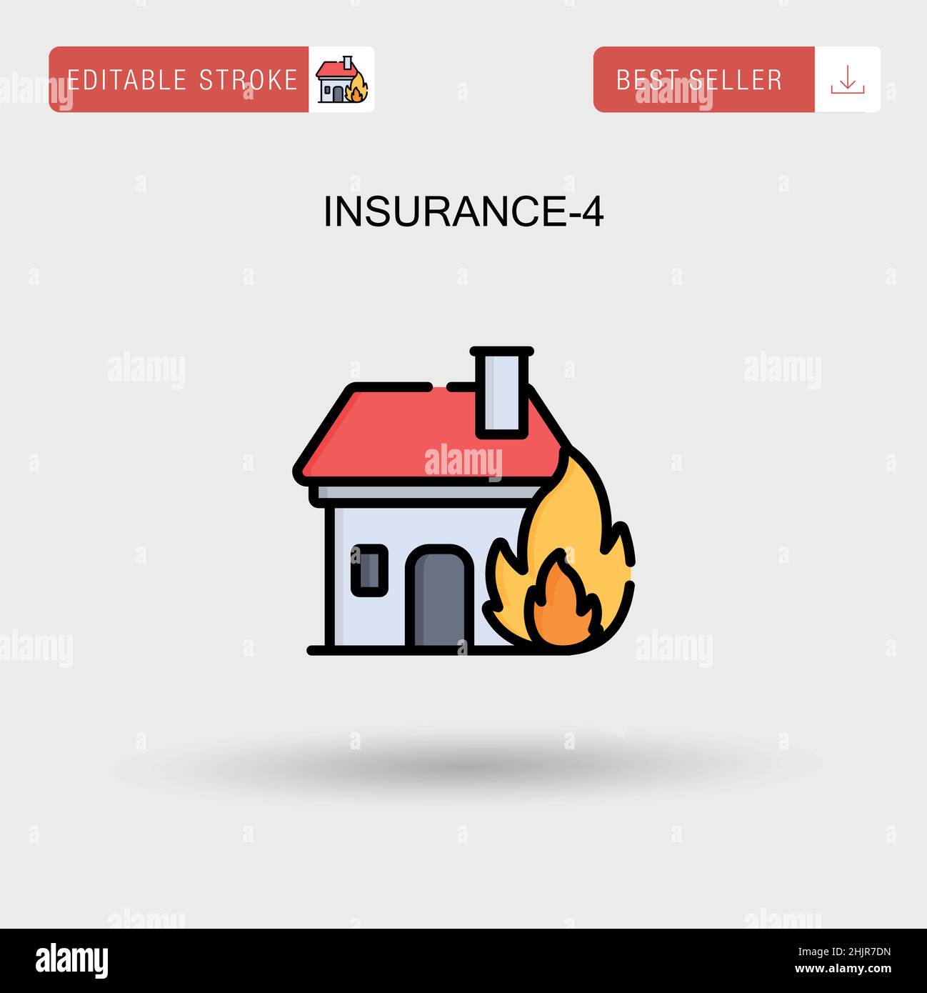Insurance-4 Simple vector icon Stock Vector Image & Art - Alamy