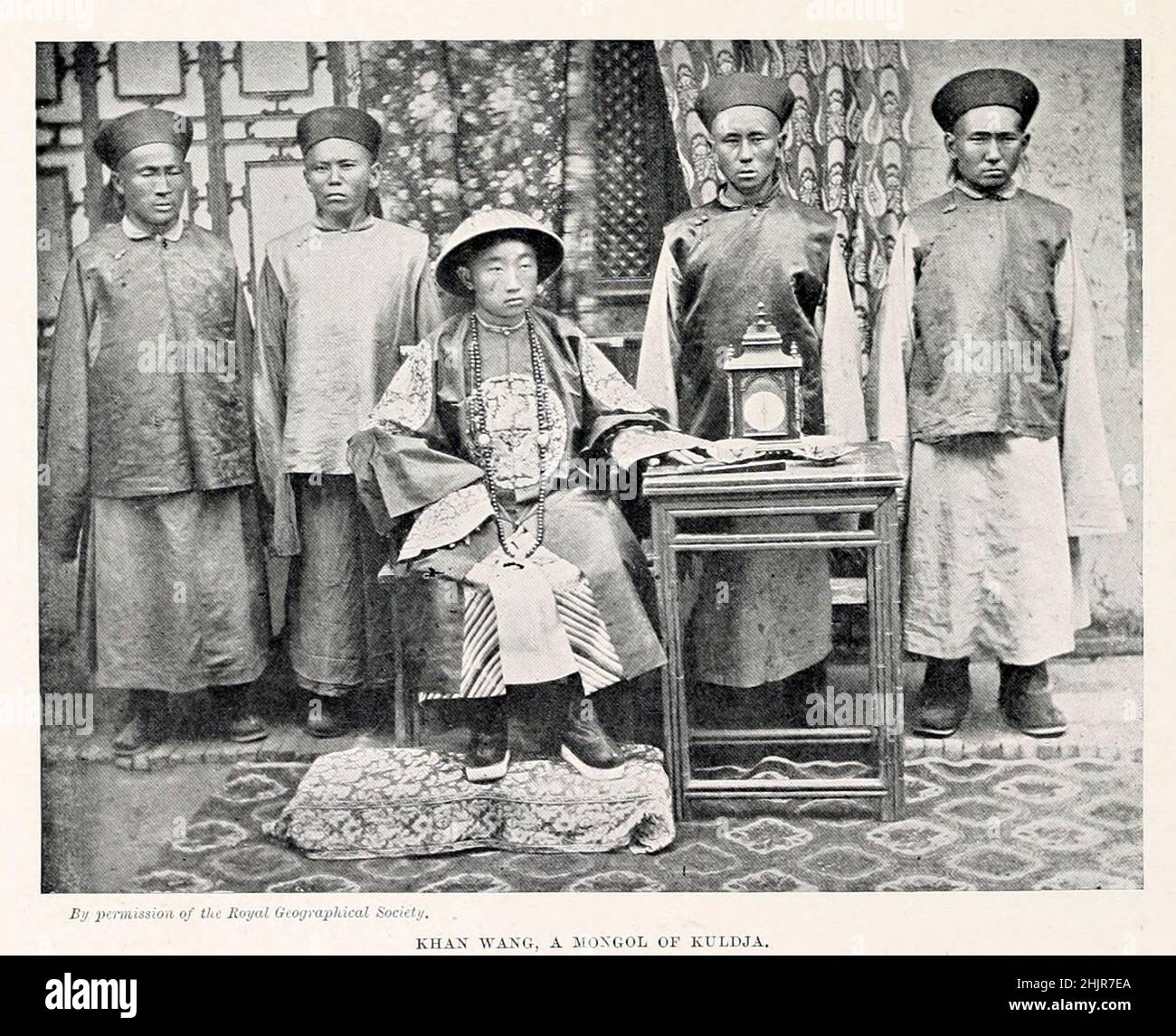 Khan Wang a Mongol of Kuldja, in Xinjiang, China from the book ' The ...