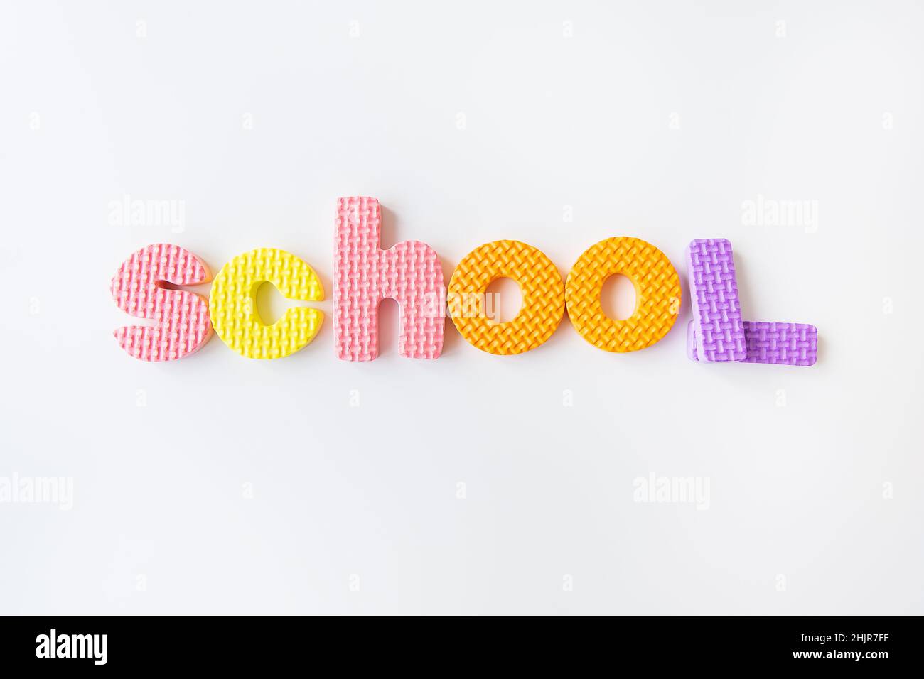 Multicolored letters. Letters for the study of children in kindergarten ...