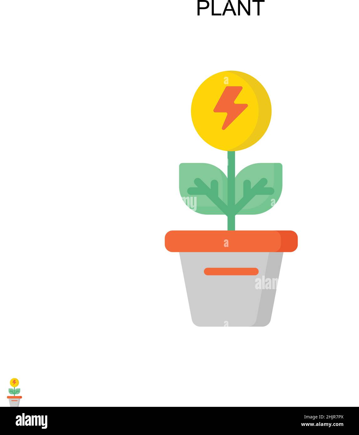Plant Simple vector icon. Illustration symbol design template for web ...
