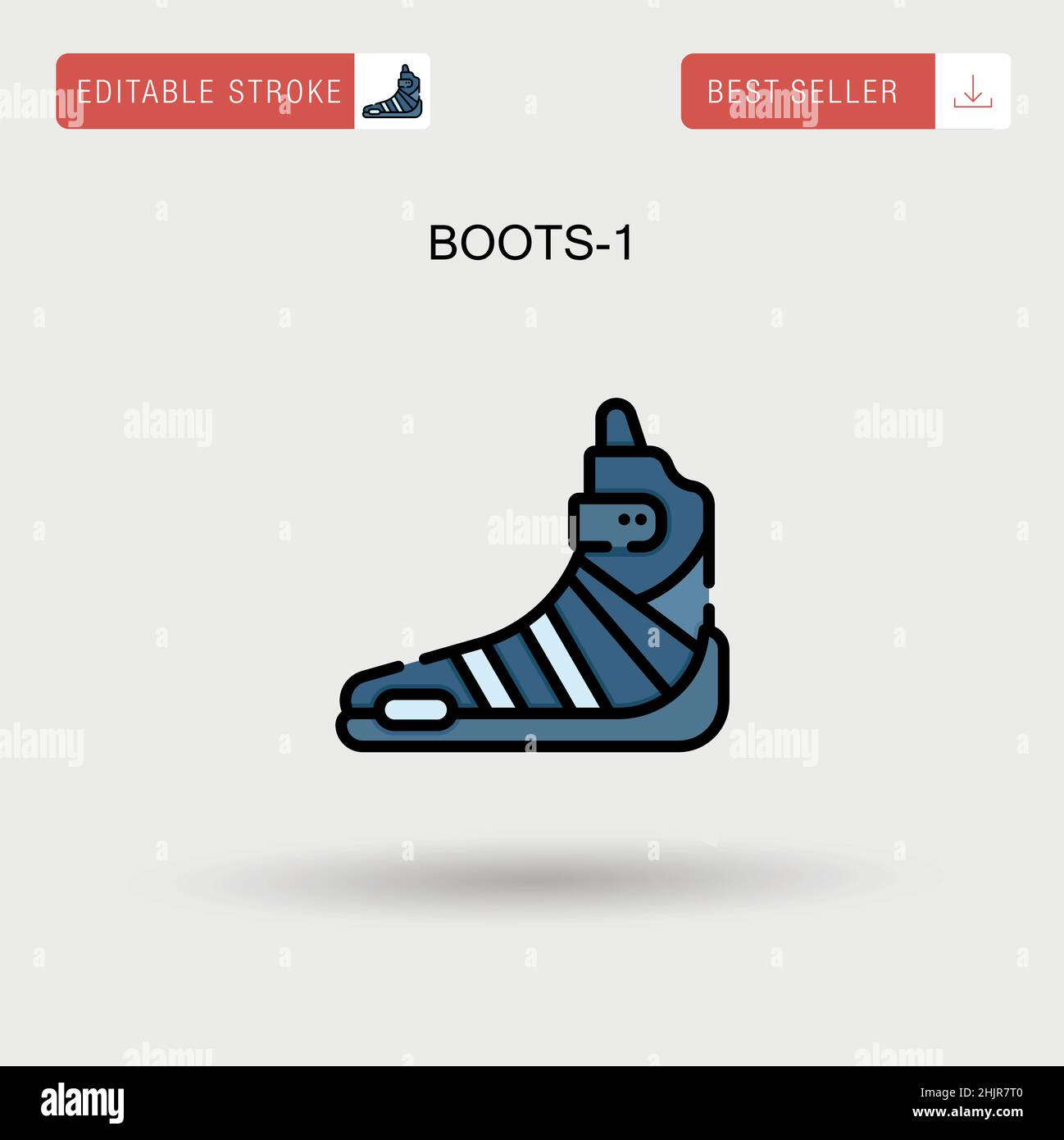 Boots-1 Simple vector icon Stock Vector Image & Art - Alamy
