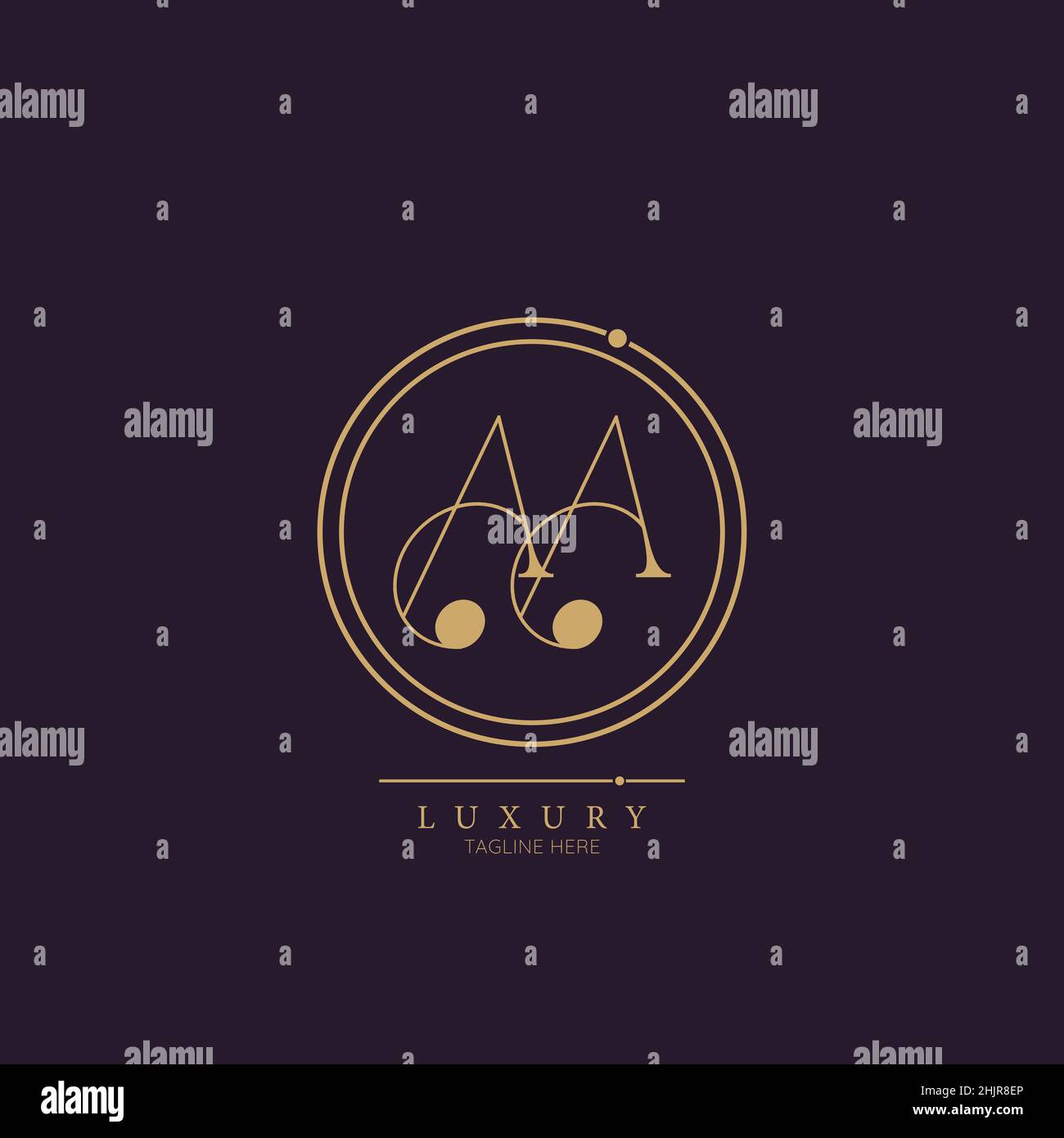 Unique modern AA Letter Business Logo Design Alphabet Icon Vector ...