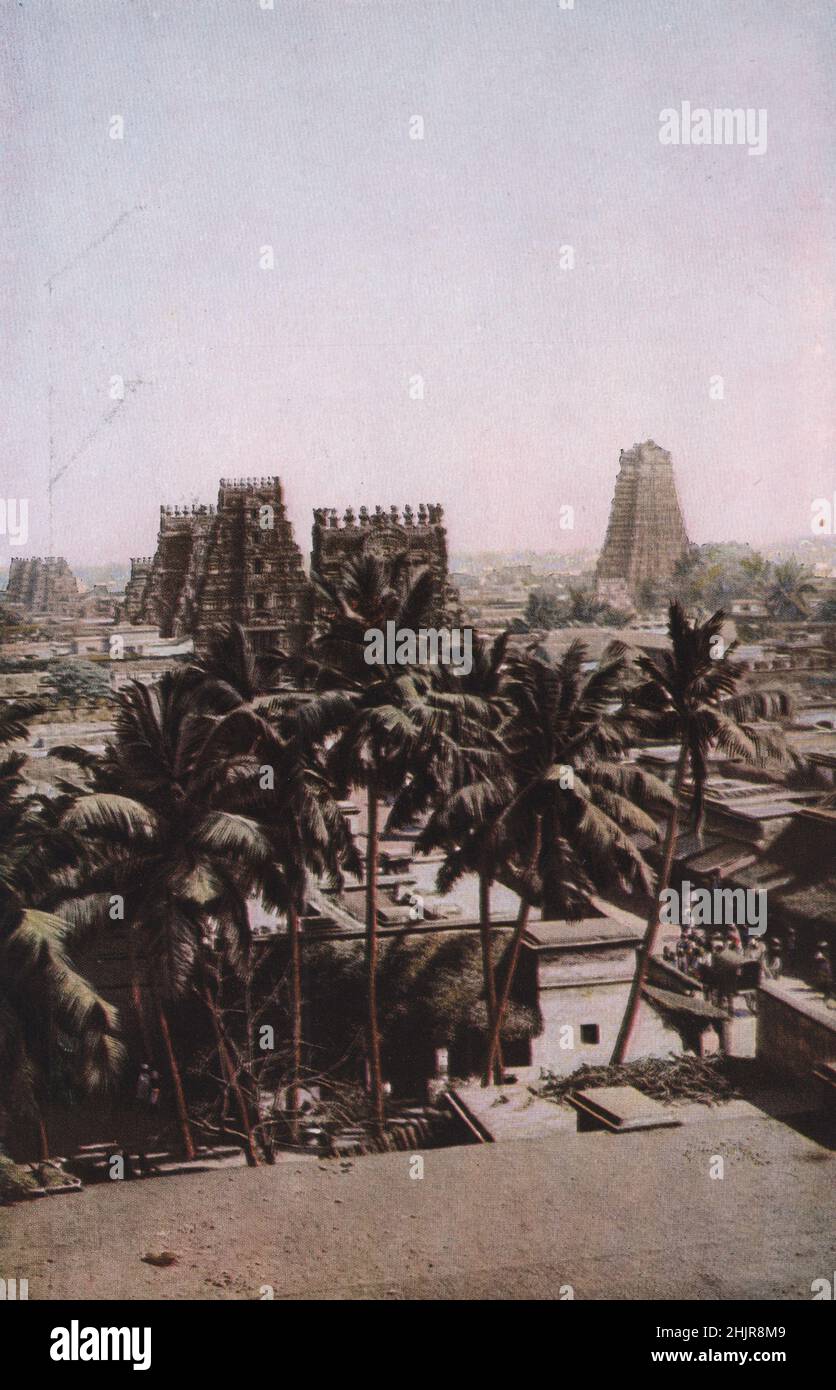 INDIA SOUTHERN. Pyramidal gate towers of elaborate design, like these ...